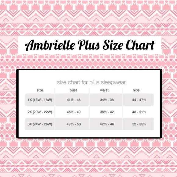 Ambrielle | Intimates & Sleepwear | Ambrielle Plus Size Plush Pajama ...